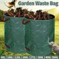 Waste 200L/500L Large Capacity Leaf Collection Bag Reusable Trash ...