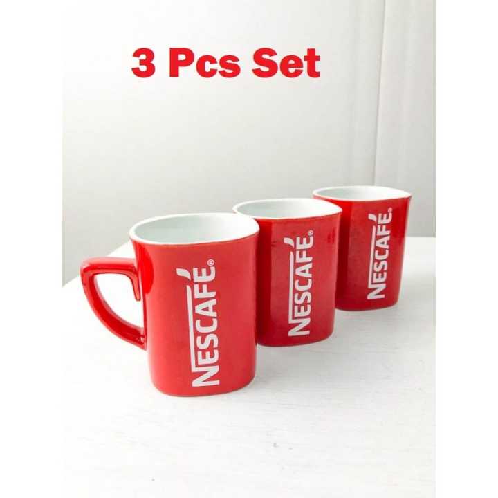 Nestle Nescafe Coffee Tea Mug Collection - Set of 3 Cups | Daraz.com.np