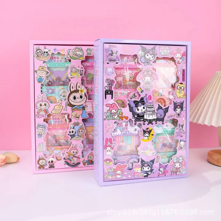 New Sanrio Labubu Gacha Mechanism Coil Notebook Childrens Fun DIY ...