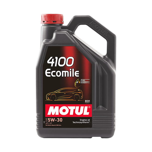 Motul 4100 Ecomile 5W30 4L | Technosynthese, API SP/CF ( Passenger Car ...