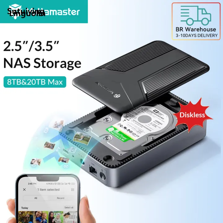 Linguolin Yottamaster 2.5/3.5SATA SSD HDD Type C NAS Network Private ...