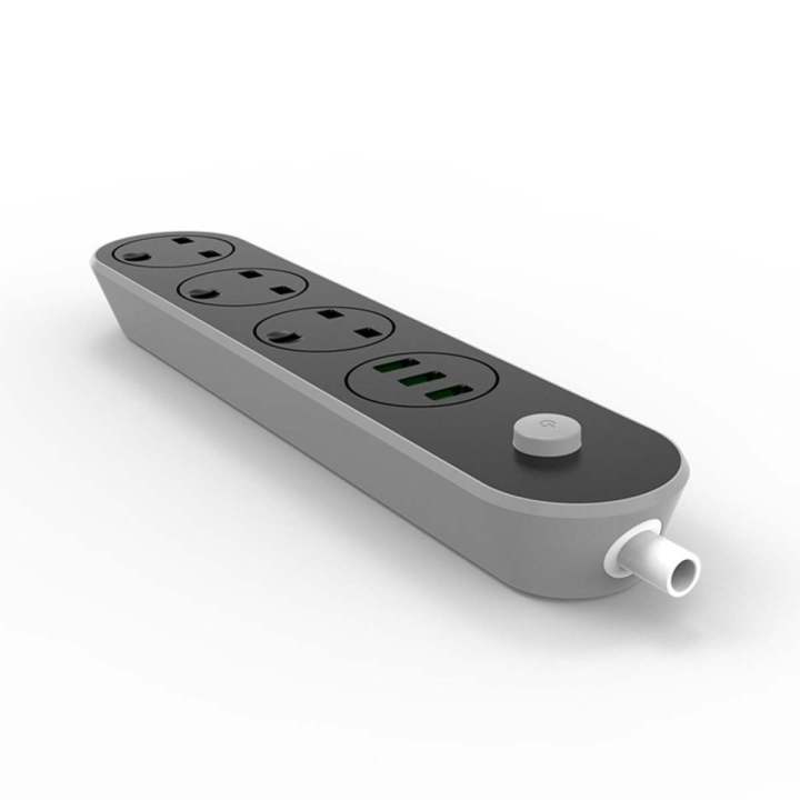 Lucky Hawk LH3301 3 Sockets + 3 USB Ports Multi-Socket Electronic Smart ...
