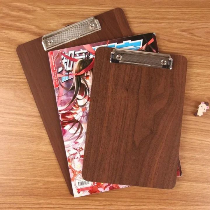 Simple Wooden File Folder Thickened Hangable Storage Clipboard A4/A5 ...