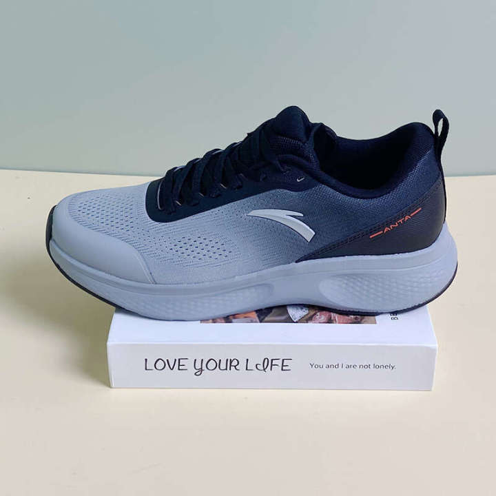 ANTA Walking Mens Commuter Black 6 New Sports and Leisure Shoes Shock ...