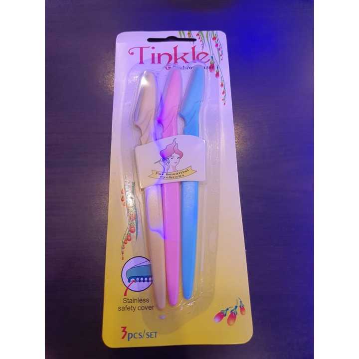 Tinkle Face & Eyebrow Stainless Razors (Pack of 3) | Daraz.com.np