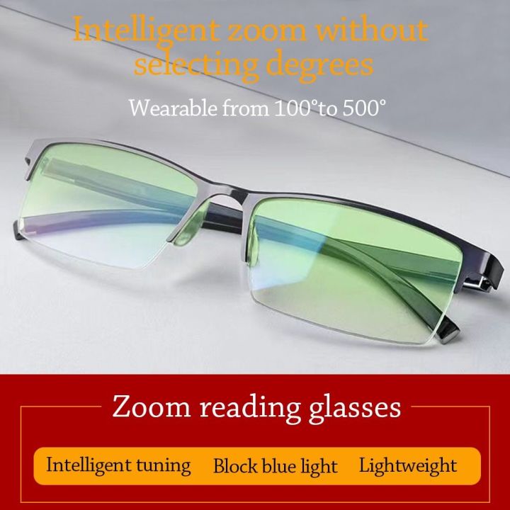 Portable Autofocus Power Anti-Blue Light Reading Glasses Smart Anti ...