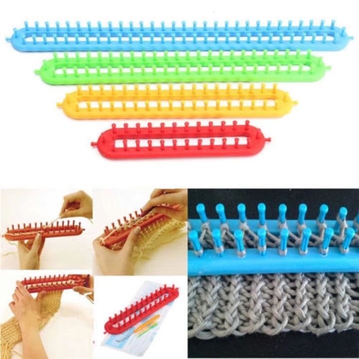 Portable 26/36/47/58cm Weaving Loom Knitting Kit DIY Rectangle Wool ...