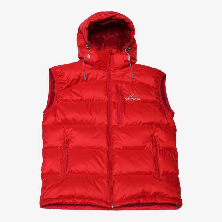 Red Duck Feather Kathmandu Half Down Jacket For Men | Daraz.com.np