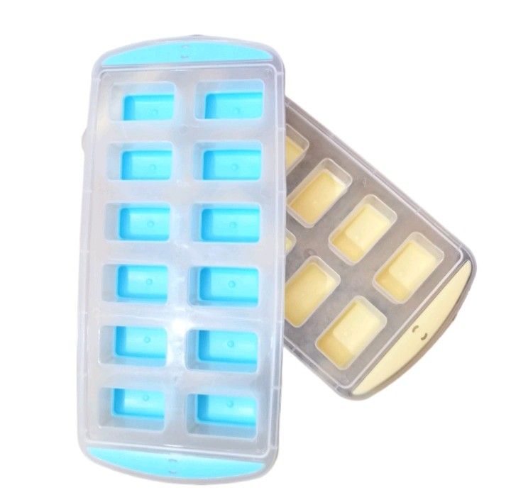 12 Grid Silicon Ice Cubes Making Tray Food Grade Ice Cube Tray | Easy ...