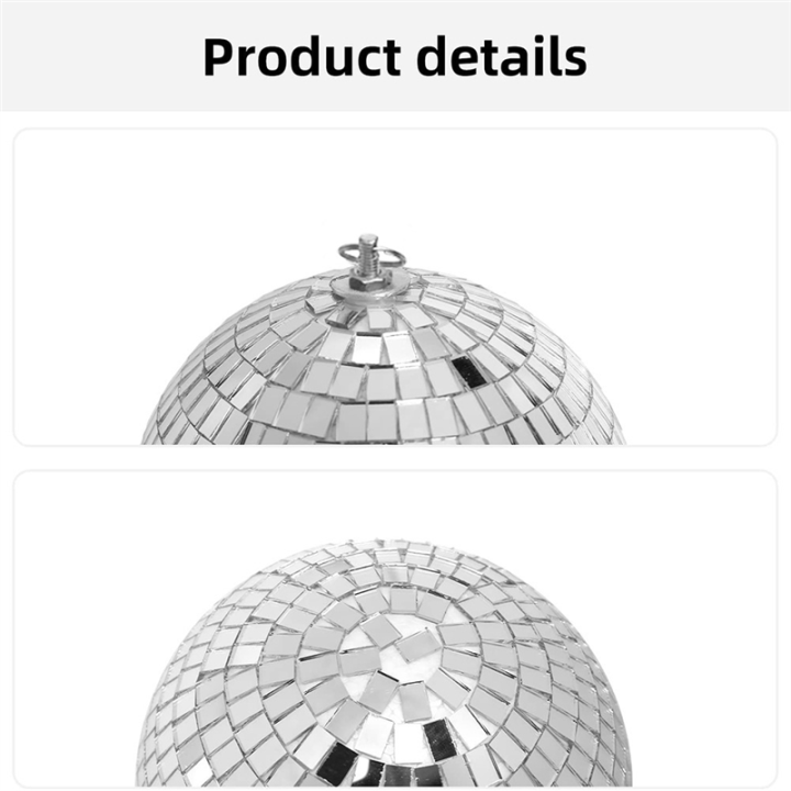 NAMUNY 30cm Disco Light Mirror Ball, Stage Reflective Mirror Balls ...
