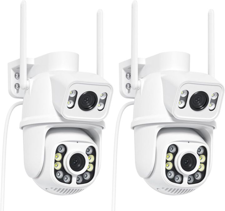 ANBIUX Dual Lens Outdoor Security Camera, 2.5K/6MP WiFi PTZ | Daraz.com.np
