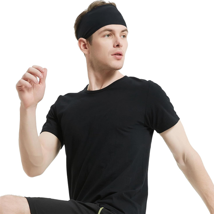 SptrryRunning Headbands for Men 6 Pack, Mens Stretchy Headband for ...
