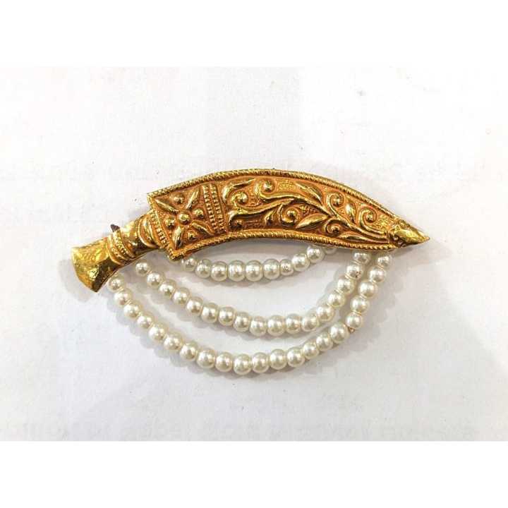 Fine Gold Khukuri Byaj Brooch(Gents) | Daraz.com.np