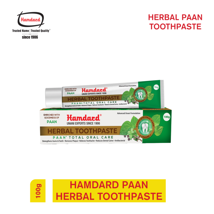 Hamdard Total Oral Care Toothpaste With PAAN Flavor For Bad Breath ...