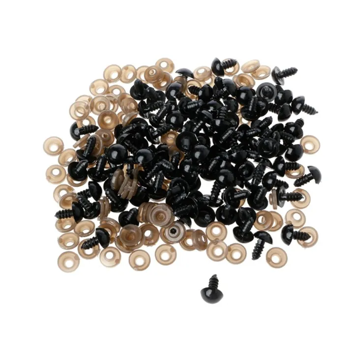 100 pcs/set DIY Plastic Safety Doll Eyes Crafts Making Puppets Eyes Toy ...