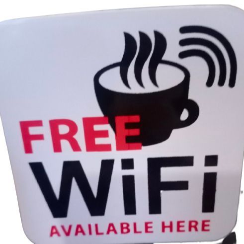 Free WiFi Sticker Decal Sign Window Cafe Restaurant Bar Pub Office Shop ...