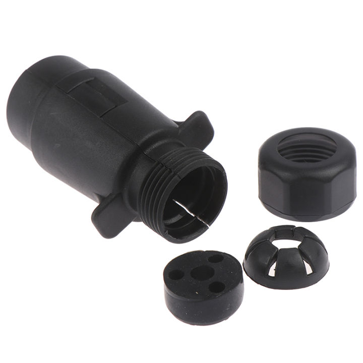 12V 7 Way Round Standard European Car Plug Connector 7 Pin Socket Plugs ...