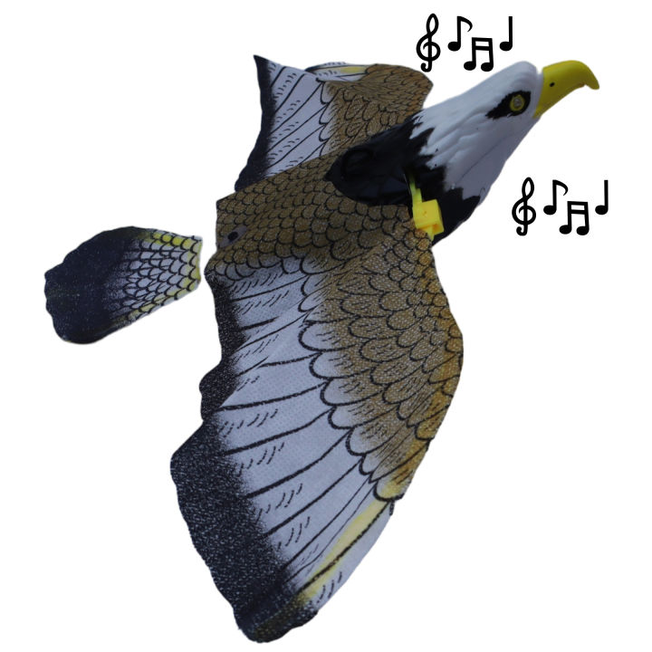 Battery Operated Electronic Flying Eagle Toy Realistic Bird Repellent ...