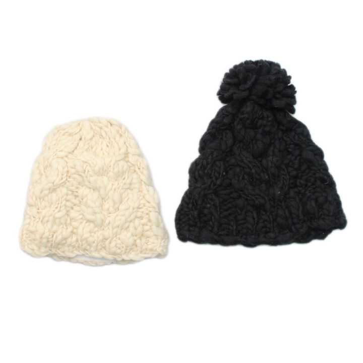 Cream/Black Men Woolen Cap Sets Of 2 | Daraz.com.np
