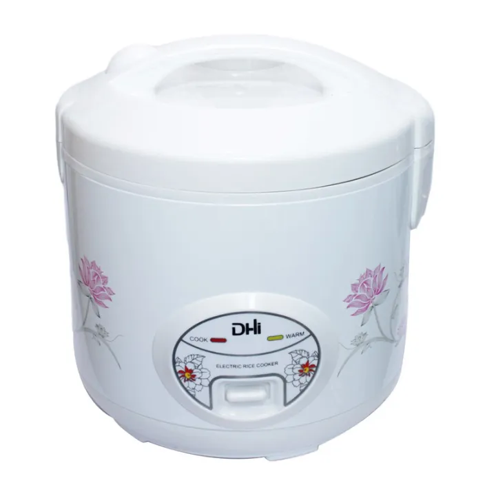 DHI White Flower Printed Deluxe Rice Cooker DH-RC2201D 900W | Daraz.com.np