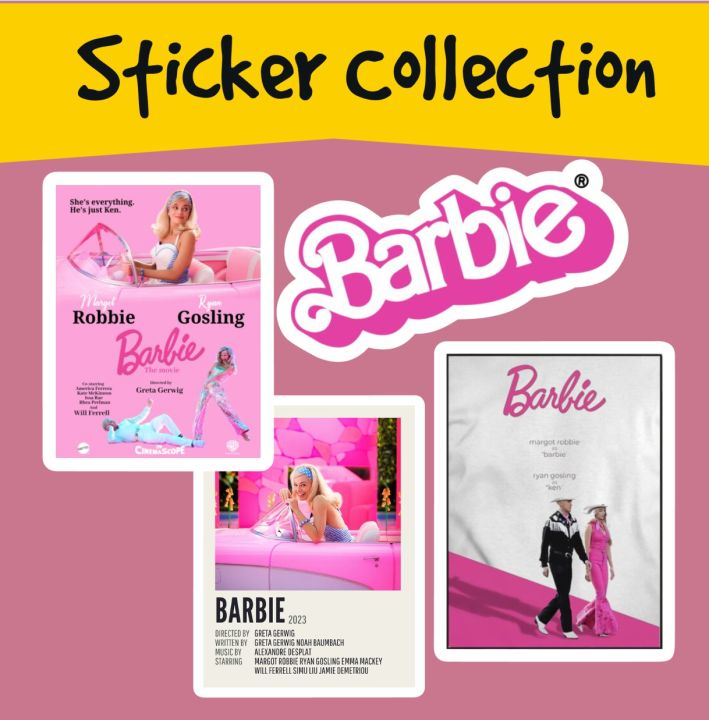 Barbie Exclusive Stickers For Luggage, Phone, Car, Case, Fridge, DIY ...