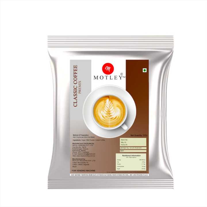 Motley Classic Coffee Premix for Vending Machine 3 in 1 Coffee premix ...