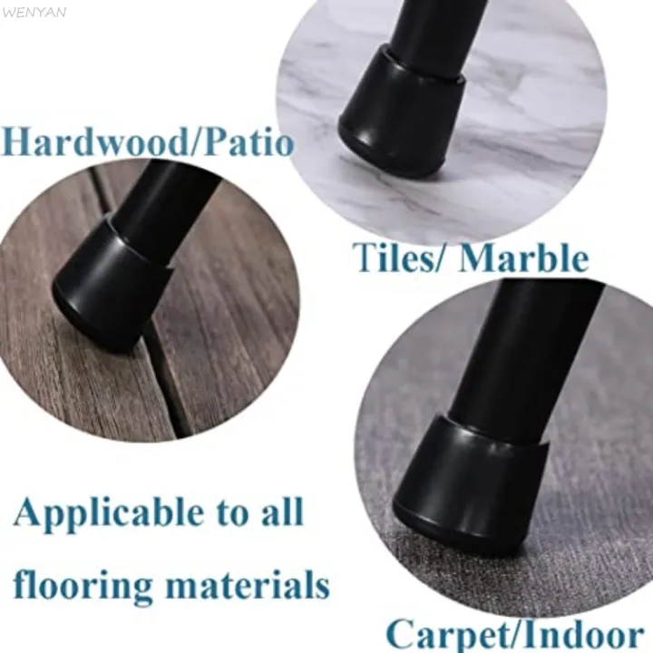WENYAN Round Rubber Chair Leg Pad 10/12/14/16/20/25mm Furniture Leg ...