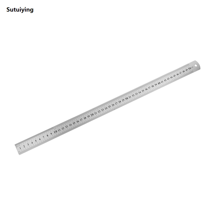Sutuiying Stainless Steel Double Side Straight Ruler Centimeter Inches ...