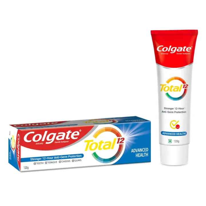 Colgate Total 120 gm Advanced Health Toothpaste, Antibacterial Tooth ...