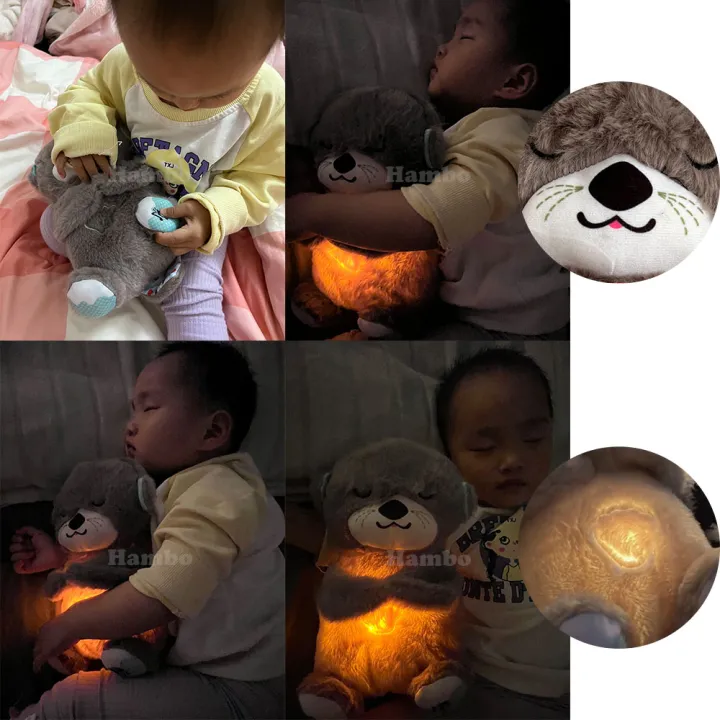 Gift Doll Music Noise White Snuggle Baby Breath KankongAgu Otter Plush ...