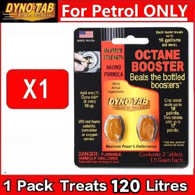 NEW 【Innovative design】Dyno-Tab Octane Booster 2-Tab Card Maximize ...