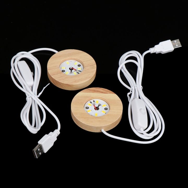 Room Night Light Display Stand Warm/White Light Art Ornament Lamp Base ...