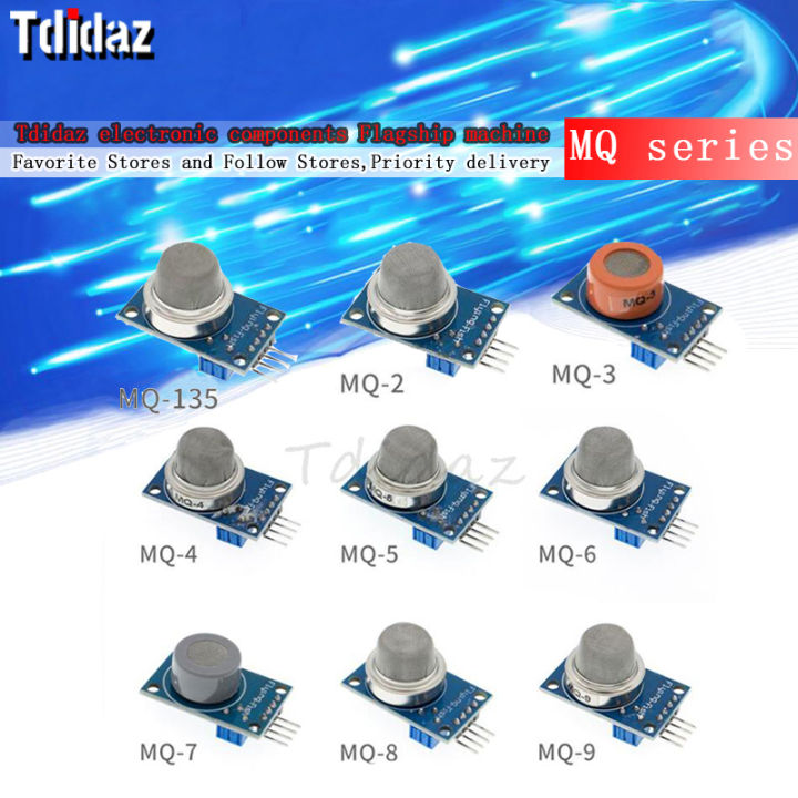 MQ-2 MQ-3 MQ-4 MQ-5 MQ-6 MQ-7 MQ-8 MQ-9 MQ-135 Detection Smoke methane ...