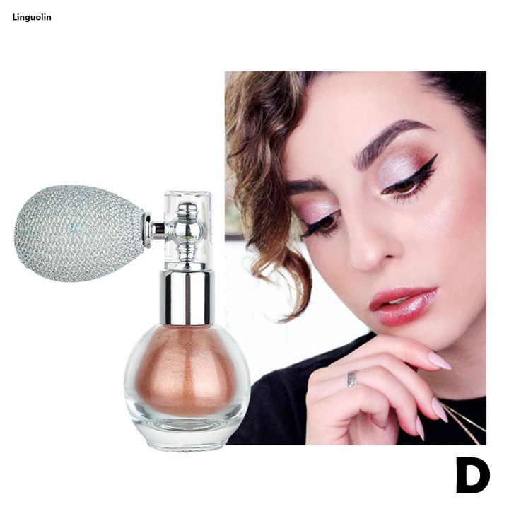 Linguolin Highlighter Powder Spray High Gloss Glitter Powder Glitter ...
