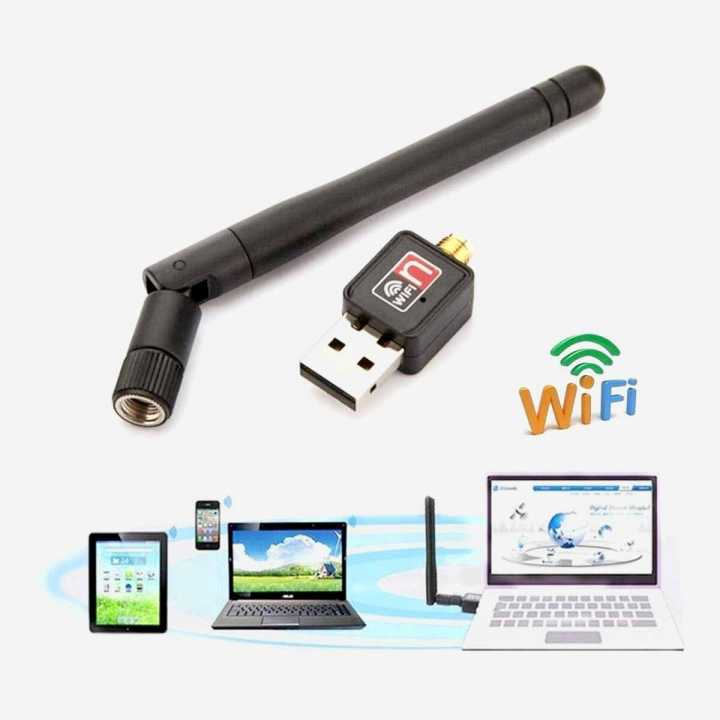 Wifi Wifi 600Mbps Usb Wifi Dongle 600Mbps Wireless Adapter 802.11N/G/B With Antenna | Daraz.com.np