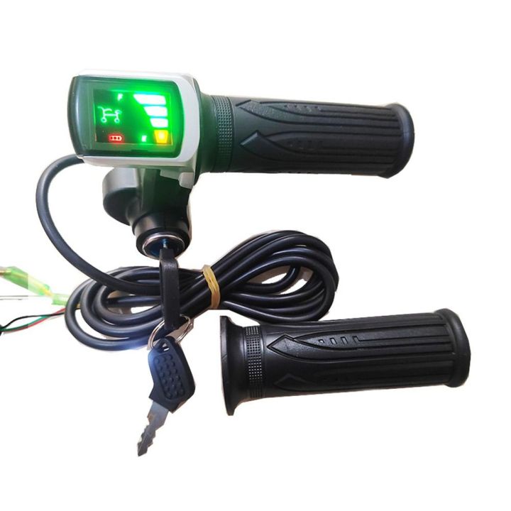 Handlebar 36V 48V Electric Bike Throttle LCD Display Power Indicator ...