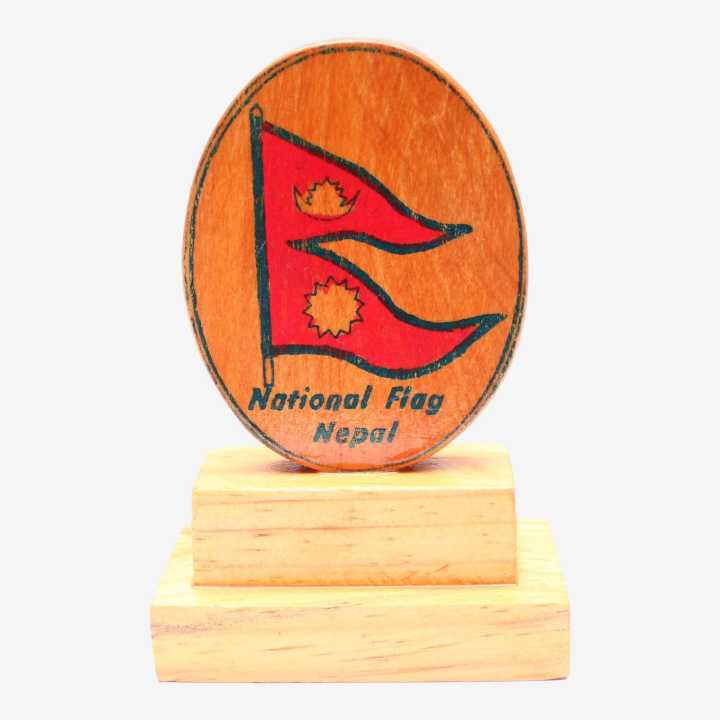 Wooden National Flag Oval Token | Daraz.com.np