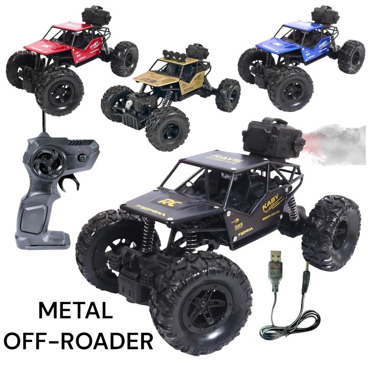 Remote Control Rechargeable Offroad Metal Car With Spray Boost Offroad Vehicle | Daraz.com.np