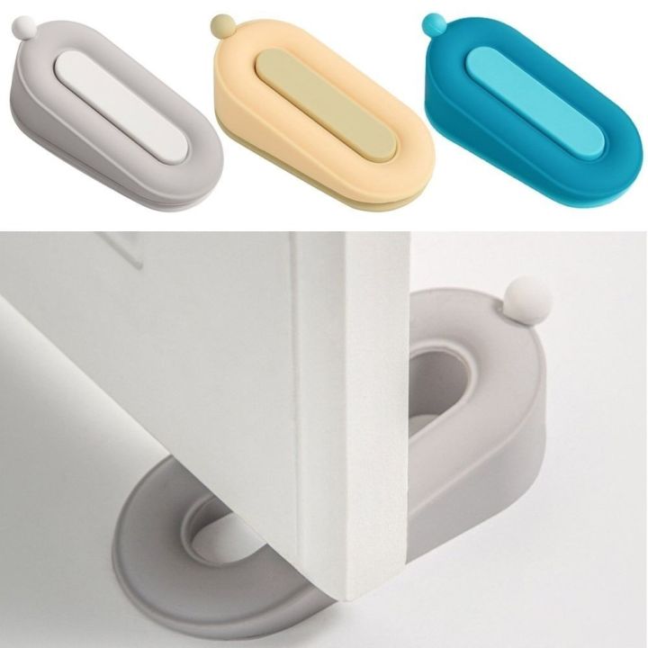 New PVC Door Stoppers Wall Protectors Self Adhesive Anti-skid Blocks ...