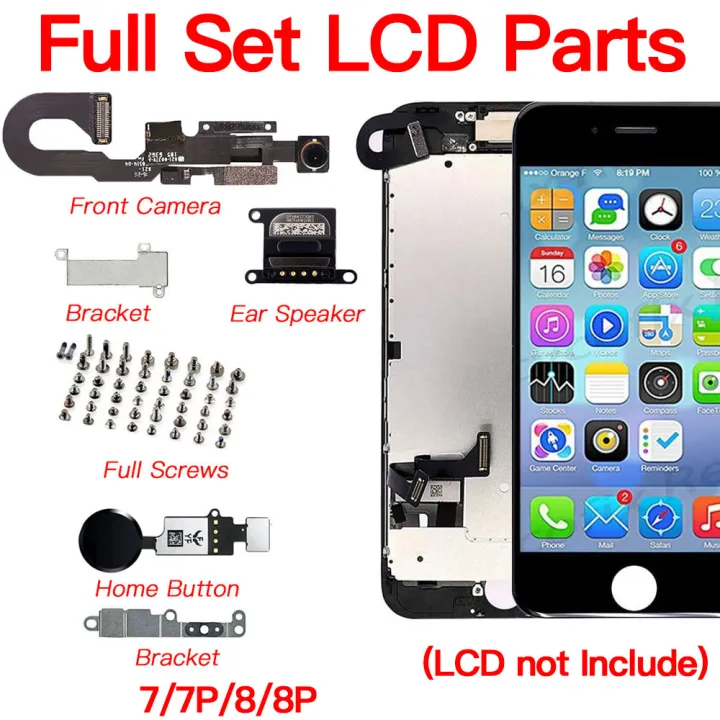 Parts: Internal Full Button Home 87iPhonePlus Front Camera Screw Set ...