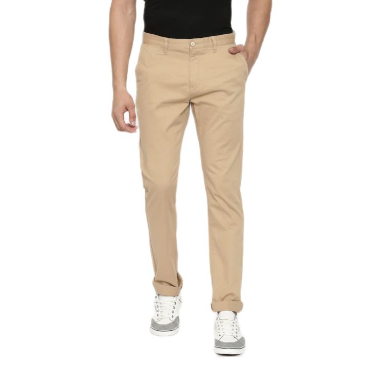 Dark Cream Stretchable Cotton Chinos For Men | Daraz.com.np