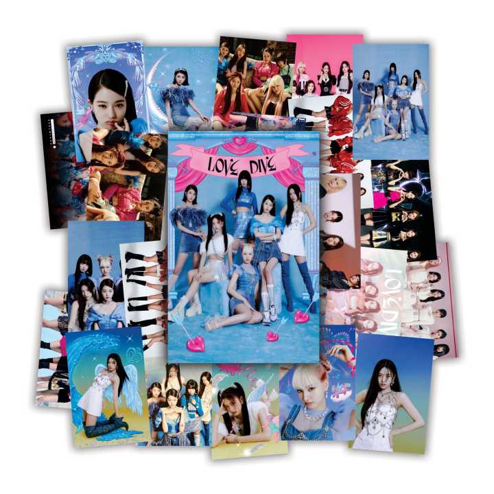 KYVOR Love Dive Ive Collectible Sticker Pack of 25pcs (9cm x 6cm ...