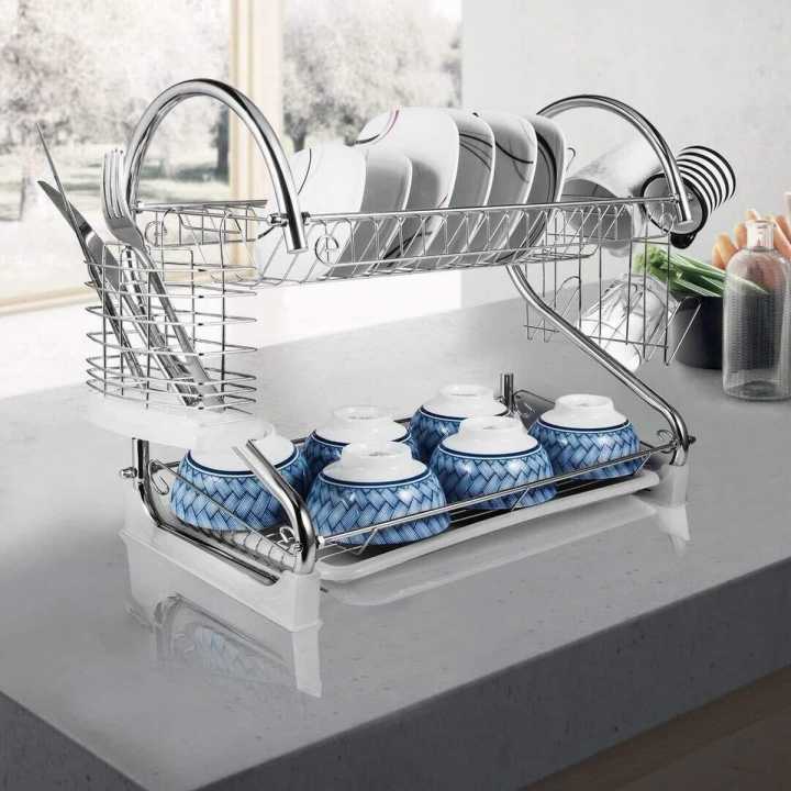 2 Tier Dish Drying Rack | Daraz.com.np
