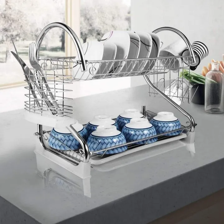 2 Tier Dish Drying Rack | Daraz.com.np