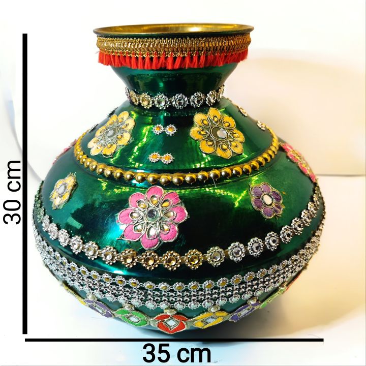 Brass Kalash Pital Gagri Colour Kalsa Kurbar Kurubar For Chhath Puja ...