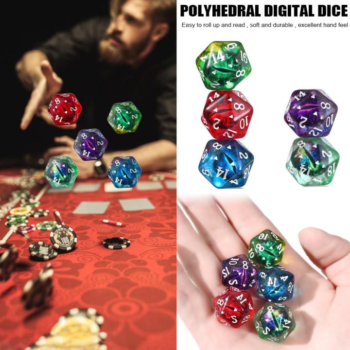 Halloween Party Toys Tarot Game Dragon Eye Dice Crystal Longan Dice ...