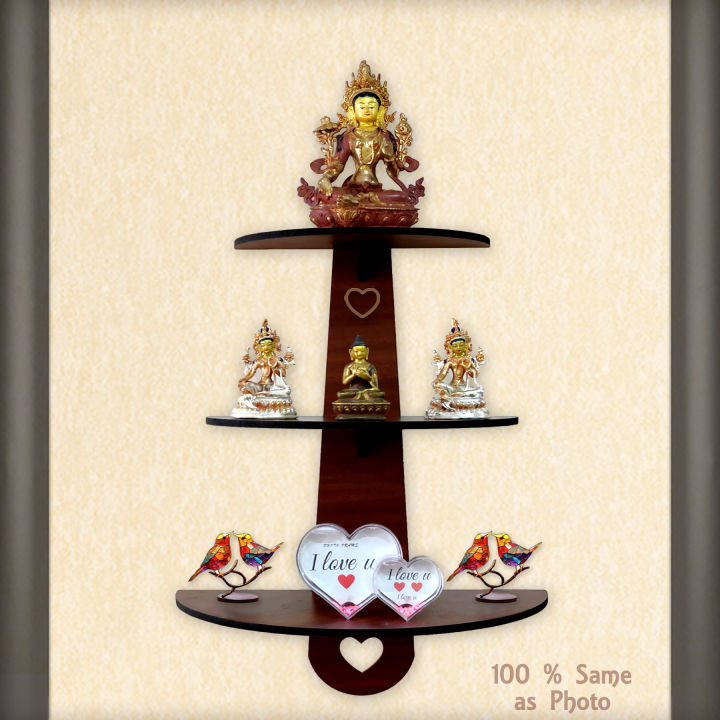 Best Quality Semi Circle Wooden Wall Rack Shelf with Formica Laminated ...