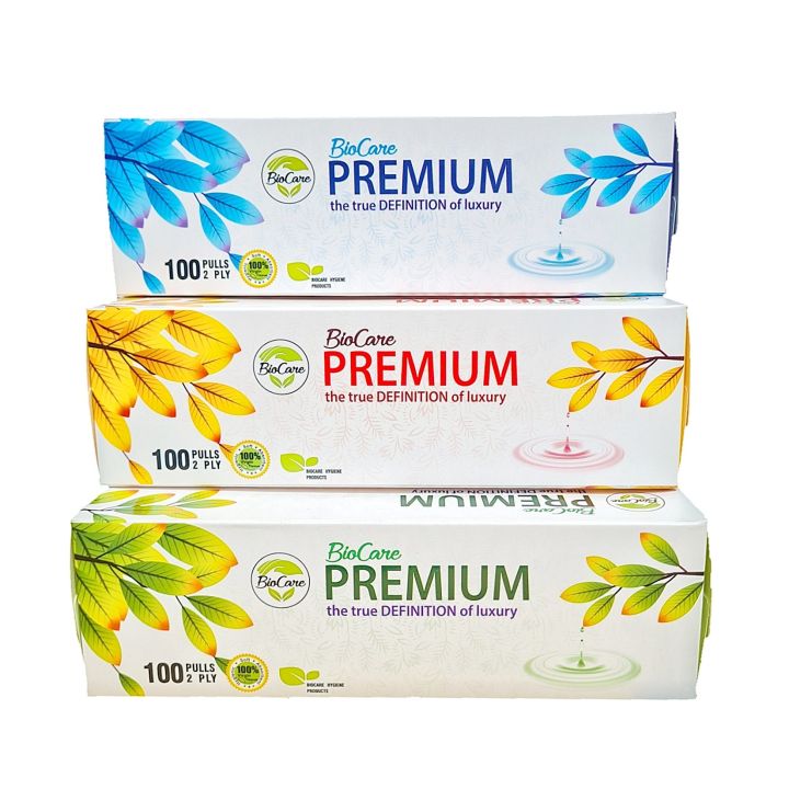 Premium Tissue 100 Pulls -200 Sheets( Pack Of 3) | Daraz.com.np
