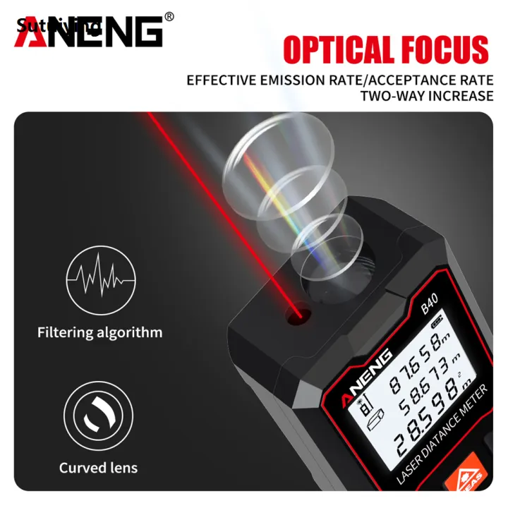 Sutuiying ANENG B40 Digital Laser Rangefinder 40M Measuring Room Laser ...