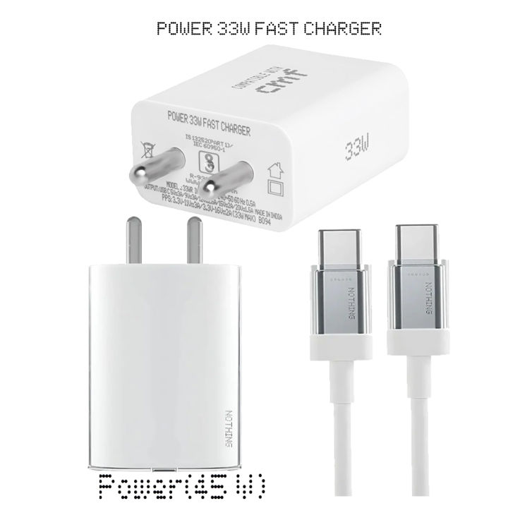 CMF by Nothing 33W / 45W Type-C Power Fast Charger Adapter | Compatible ...